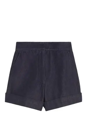 Max Mara Tailored Cotton Shorts - Blue