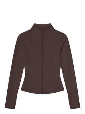 SISTERLY TRIBE Softsculpt Zip Jacket - Espresso