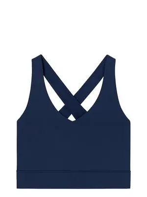 SISTERLY TRIBE Bra Softsculpt V-neck Cross Back - Navy