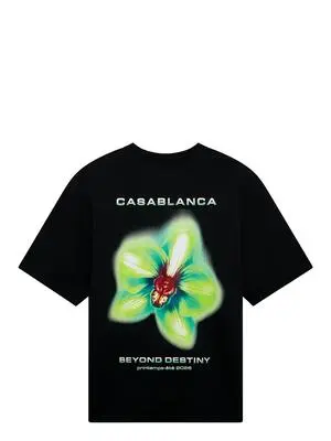 Casablanca Glitch Orchid Oversized Short Sleeve T-shirt,  Multicolor
