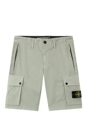 Stone Island Organic Cotton Shorts - Green