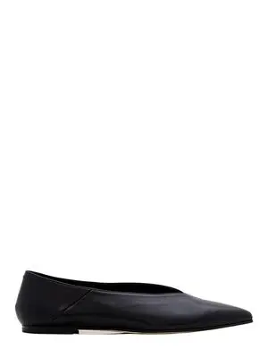 AeydĒ Leather Ballet Flats - Black