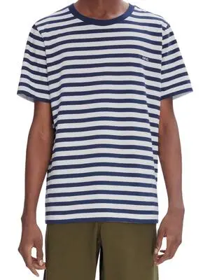 A.P.C. Apc Standard Embroidered Striped T-shirt