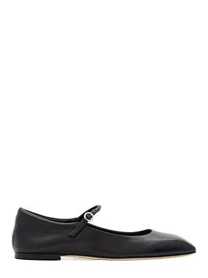 AeydĒ Uma Nappa Ballet Flats - Black
