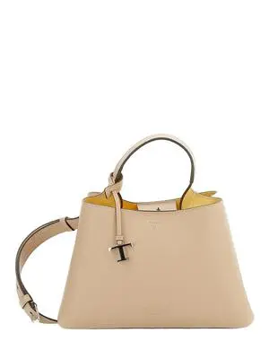 TOD'S Apa Small Top Handle Bag - Beige