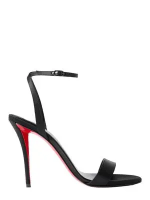 CHRISTIAN LOUBOUTIN Miss Z 100 Satin Sandals - Black