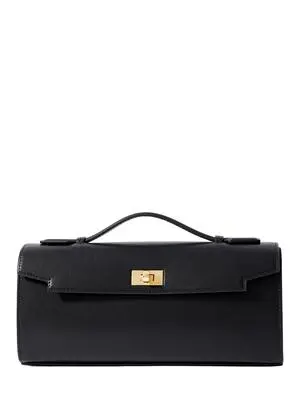 ANYA HINDMARCH Mortimer Leather Clutch - Black