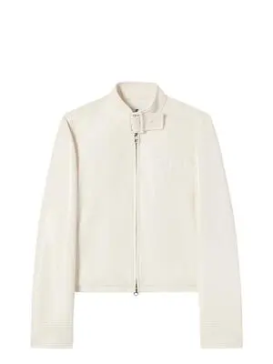 COURRÃ¨GES Zipped Vinyl Jacket - White