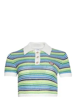 Casablanca Stripe Polo Shirt - Multicolor