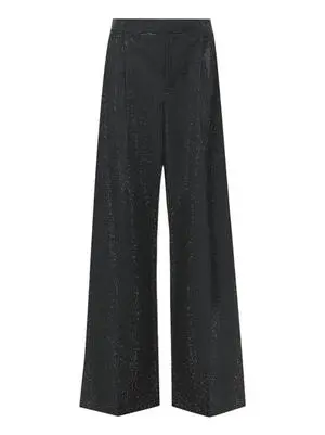 Alexander Wang Mid-rise Allover Hotfix Tailored Pant - Grey
