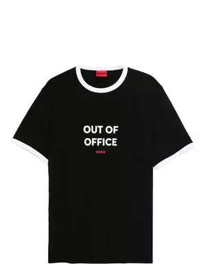 Hugo Ringer Print T-shirt - Black