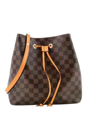 LOUIS VUITTON Louis Vuitton NeoNoe MM Damier Bucket Bag Brown
