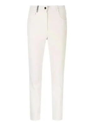 Peserico Slim-cut Corduroy Trousers - Neutrals