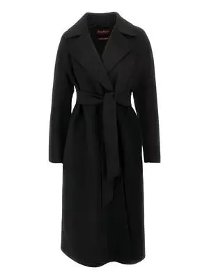 Max Mara Max Mara Cles Belted Coat Black