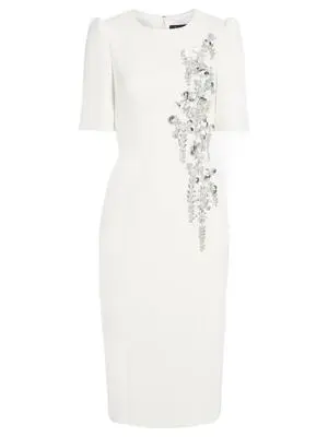 Jenny Packham Roma Midi Dress - Vanilla