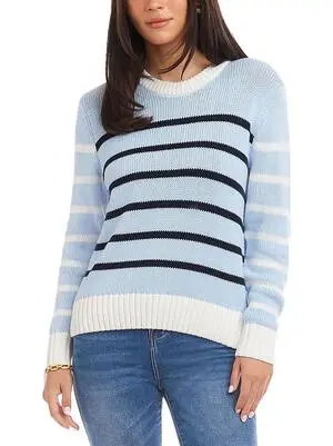 Karen Kane Stripe Crewneck Sweater - Multi