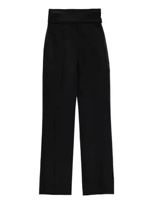 Alexander McQueen Wool Tailored Pants - Black
