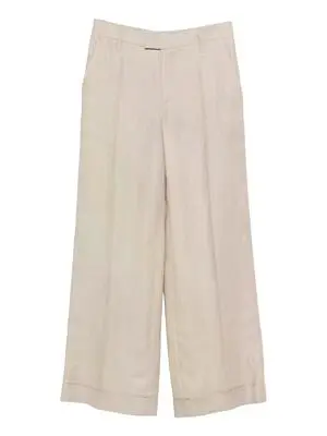 Brunello Cucinelli Pleated Wide-leg Trousers - Neutrals