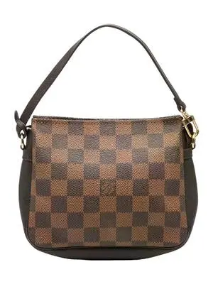 LOUIS VUITTON 1999 Damier Ebene Trousse Pochette - Brown