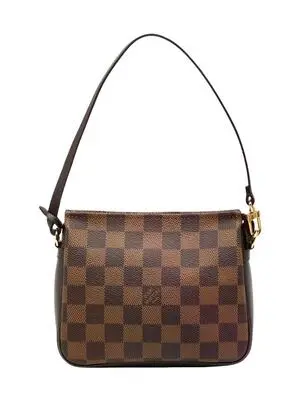 LOUIS VUITTON 2000 Damier Ebene Trousse Pochette Handbag - Brown