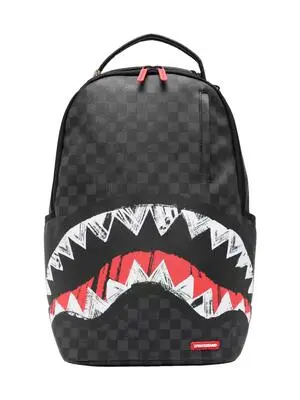 SPRAYGROUND Shark-print Backpack - Black