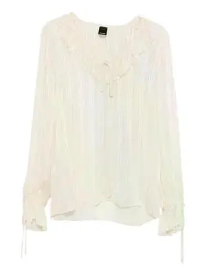 Pinko Biddy Ruffled Blouse - Neutrals