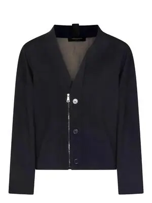 Fabiana Filippi Zip-up Buttoned Cardigan - Black