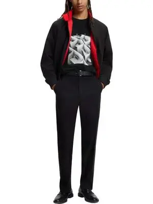Hugo Graphic Print T-shirt - Black