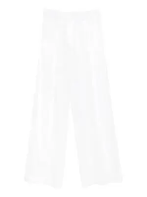 Brunello Cucinelli Elasticated-waistband Trousers - White