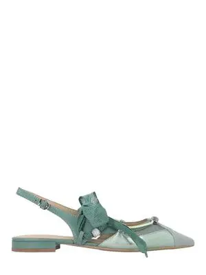 Pinko Bow-embellished Ballet Flats - Green
