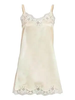 Dolce & Gabbana Lace-trim Nightdress - Neutrals
