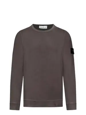 Stone Island Compass Logo Long-sleeve Sweatshirt - Grey