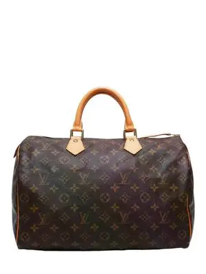 LOUIS VUITTON 1999 Monogram Speedy Handbag - Brown