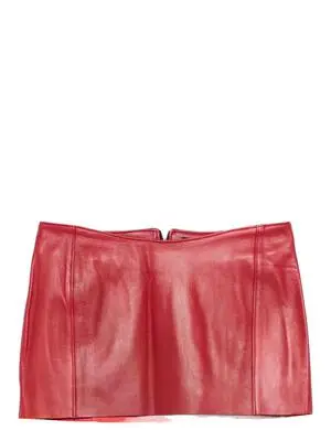 COWBOYS OF HABIT Christina Mini Skirt - Red