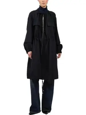 Plan C Drawstring-fastening Parka - Black
