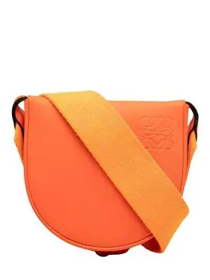Loewe Soft Calfskin Heel Pouch - Orange