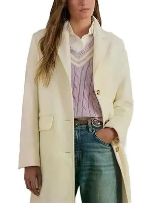 Ralph Lauren Buttoned Coat - Neutrals