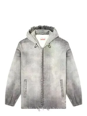 DIESEL® D-wynny Jogg Hooded Jacket - Grey