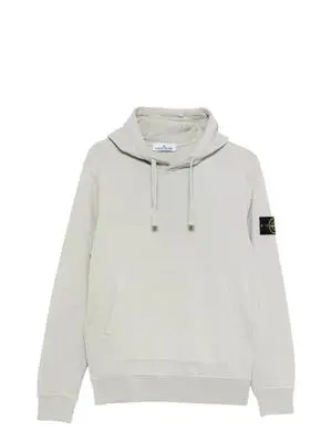 Stone Island Kangaroo-pocket Hoodie - Grey