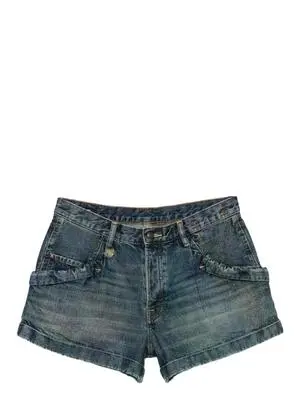 R13 Denim Shorts - Blue