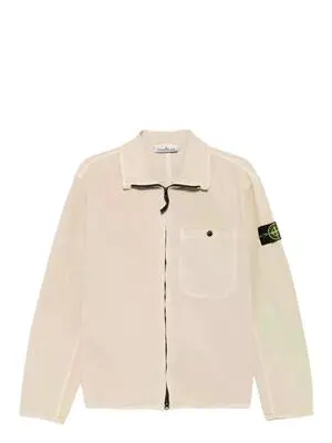 Stone Island Patch-pocket Zip Overshirt - Neutrals