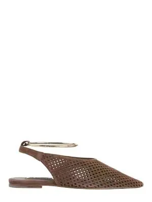 JIL SANDER Slingback Flat Pumps - Brown