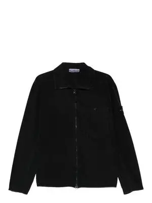 Stone Island Zip Pocket Overshirt - Black