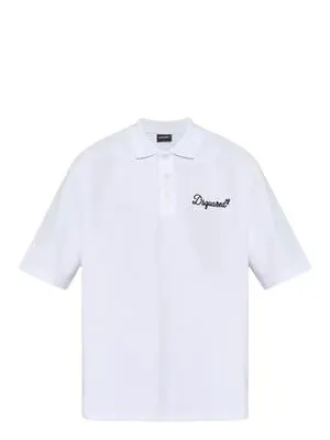 Dsquared2 Logo-embroidered Polo Shirt - White