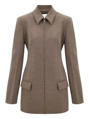 FERRAGAMO Zip-fastening Blazer - Brown