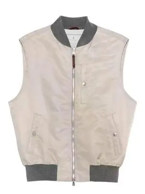 Brunello Cucinelli Zip-up Gilet - Neutrals