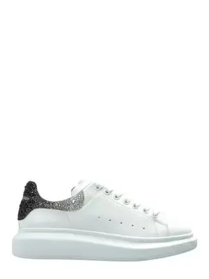 Alexander McQueen Embellished Heel Sneakers - White