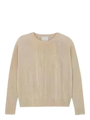 KUJTEN Crew-neck Cashmere Sweater - Neutrals
