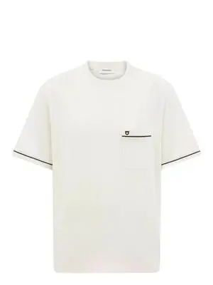 FERRAGAMO Contrasting-trim T-shirt - White
