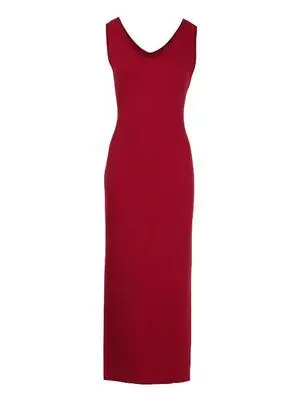 Alexandra Bueno Knit Fluffy Dress - Red